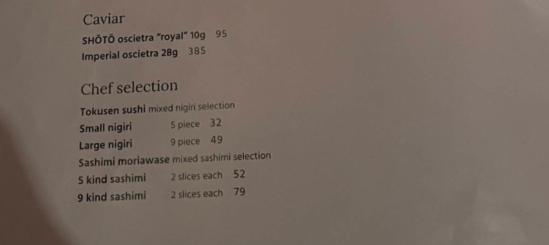 SHŌTŌ Washington DC Restaurant Menu – Sushi, Wagyu & Robata Grill